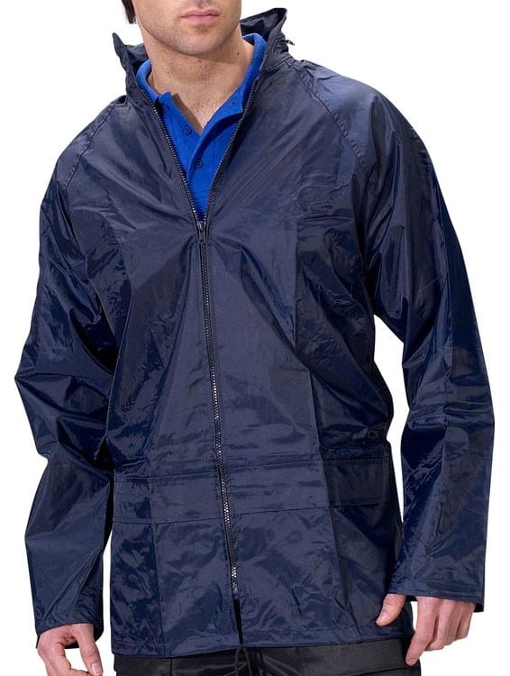 Nylon Waterproof Jacket Navy – Storehouse Safety